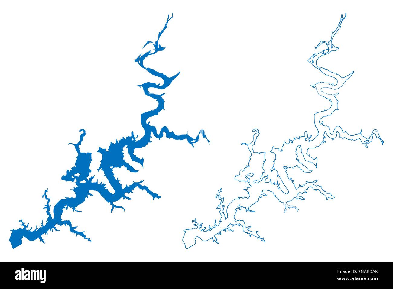 Grand Lake o' the Cherokees Reservoir (United States of America, North ...