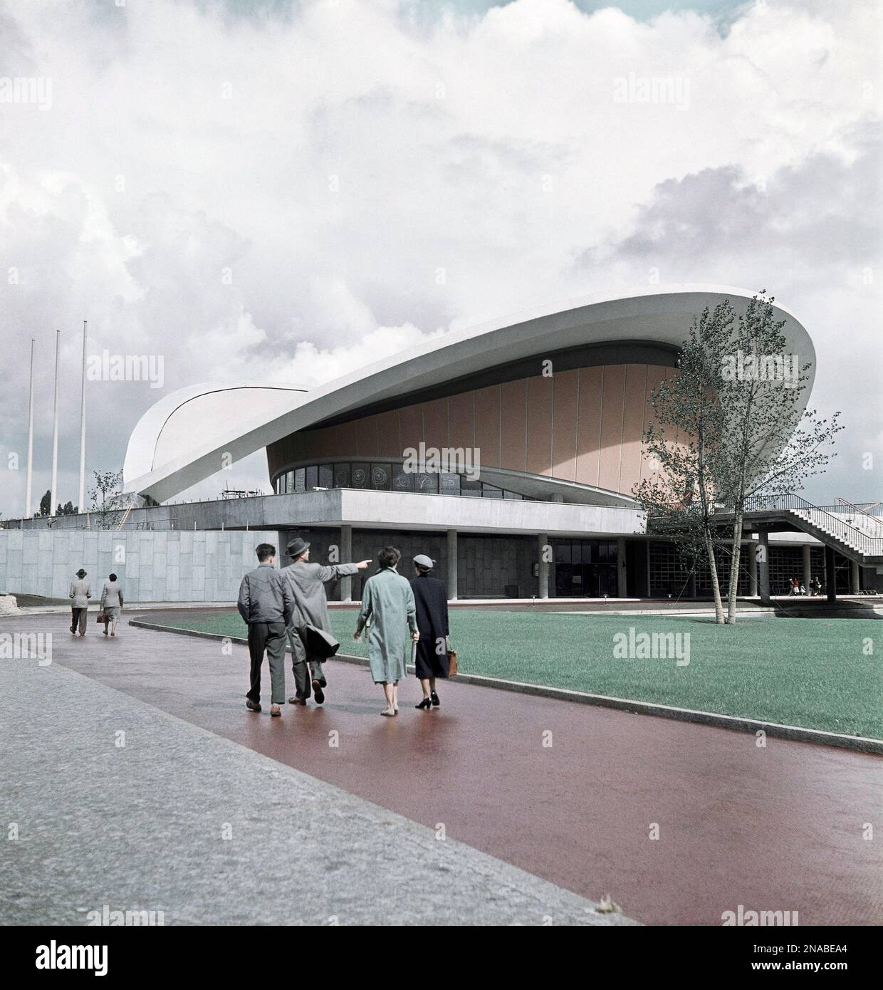 Exterior view of the Berlin Congress Hall built by American Architect ...