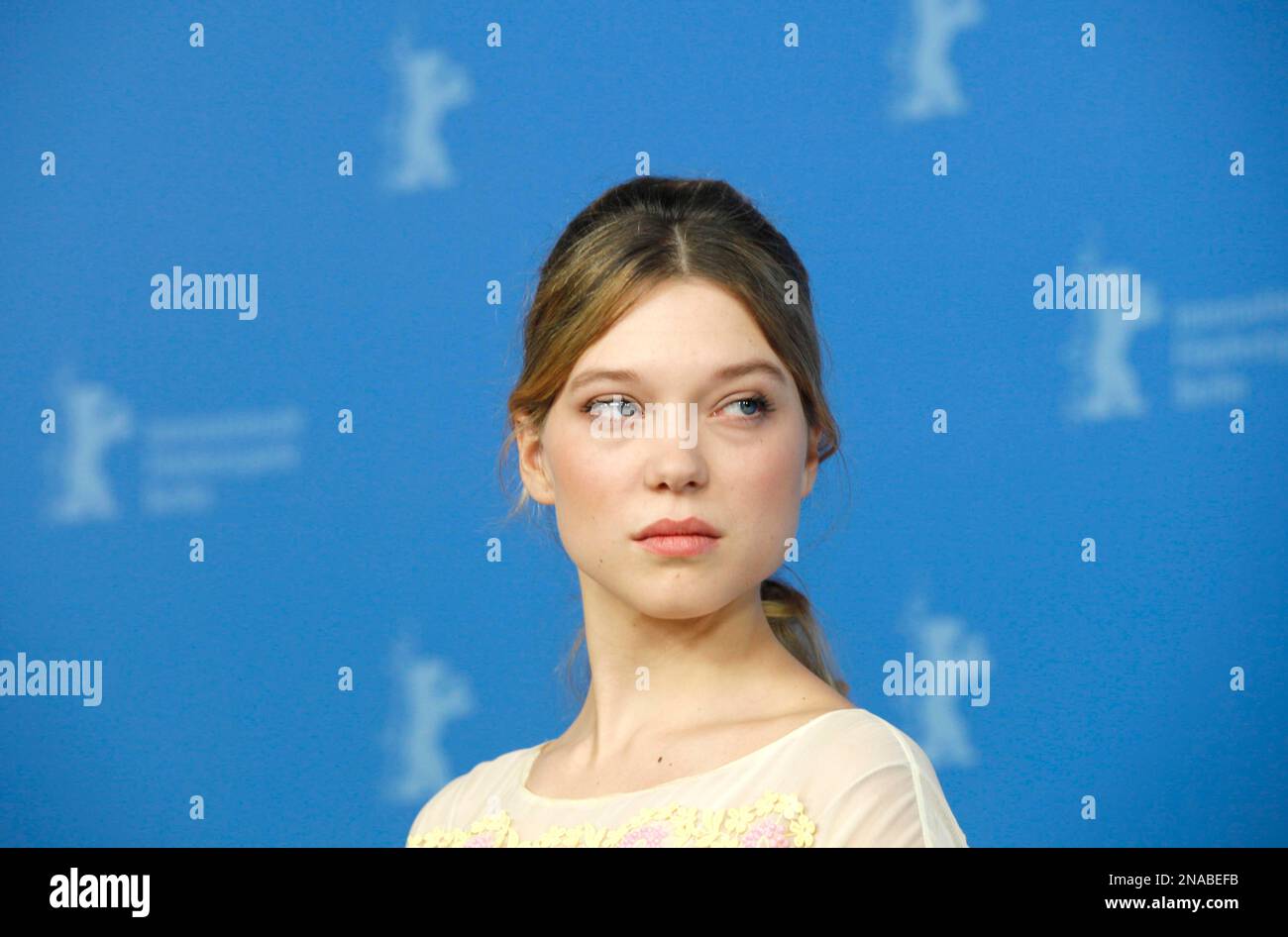 French actress Lea Seydoux at the photo call for the film Farewell My ...