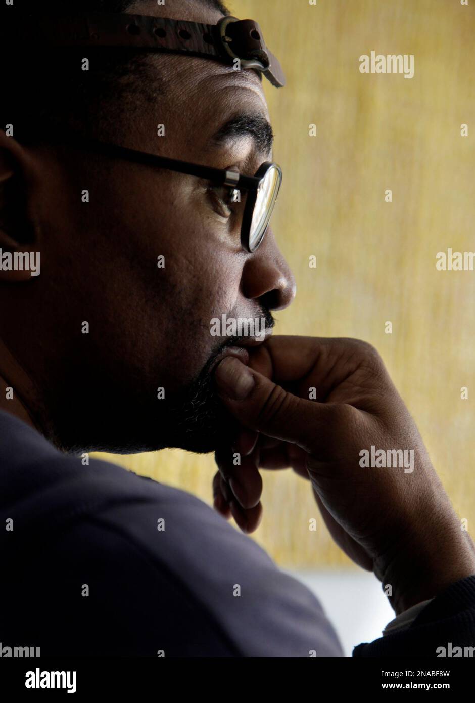 Lerone Wilson, a Harlem artist who creates unique sculptural paintings ...