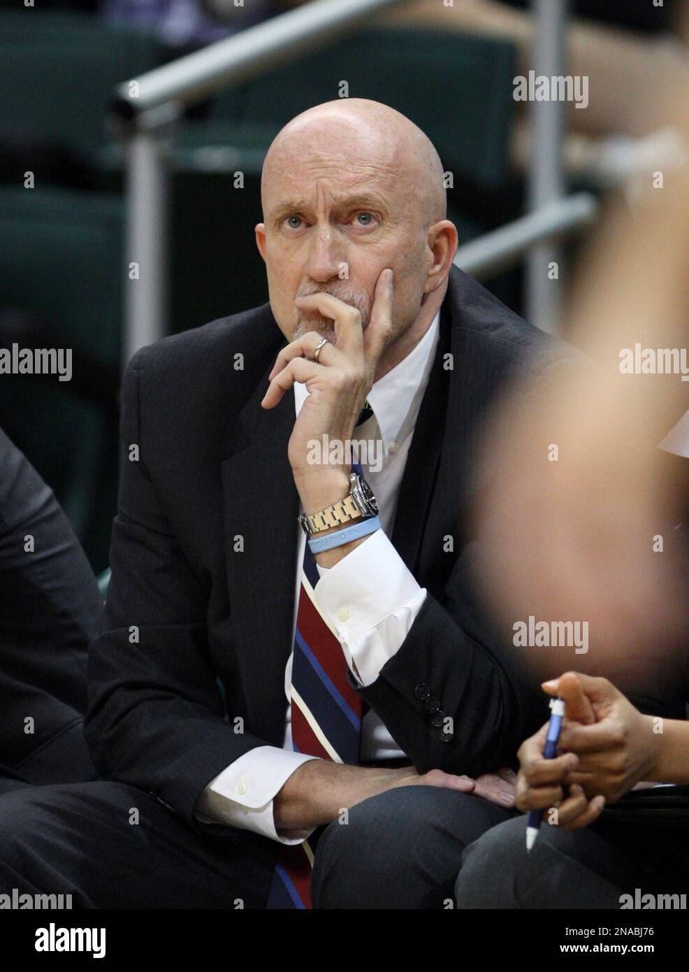 Virginia Tech head coach Dennis Wolff watches players during the first ...