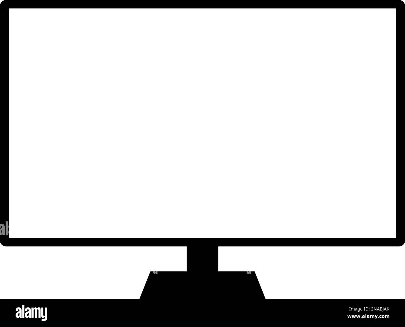Blank modern tv screen template Stock Vector Image & Art - Alamy