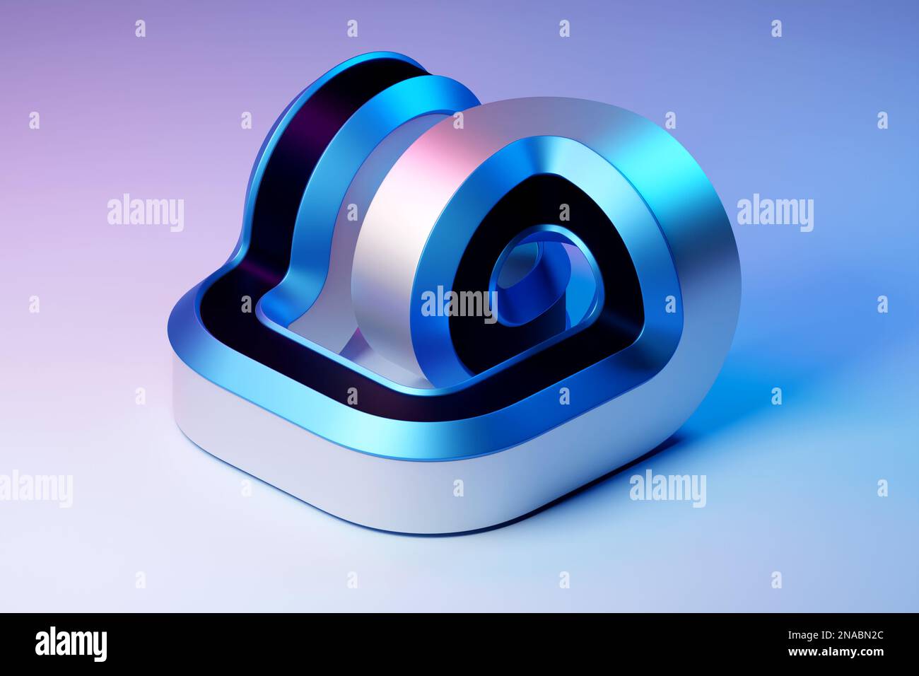 3D illustration of a colorful node. Fantastic shape .Simple geometric ...