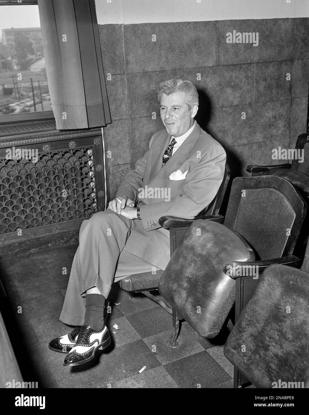Gangster Allen Smiley is shown sitting in the Los Angeles Hall of ...
