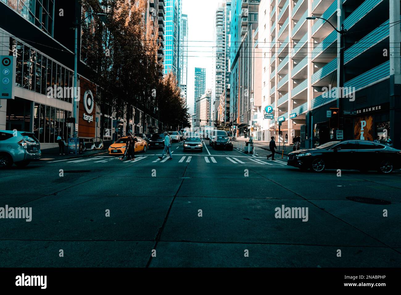 Seattle road signs hi-res stock photography and images - Alamy