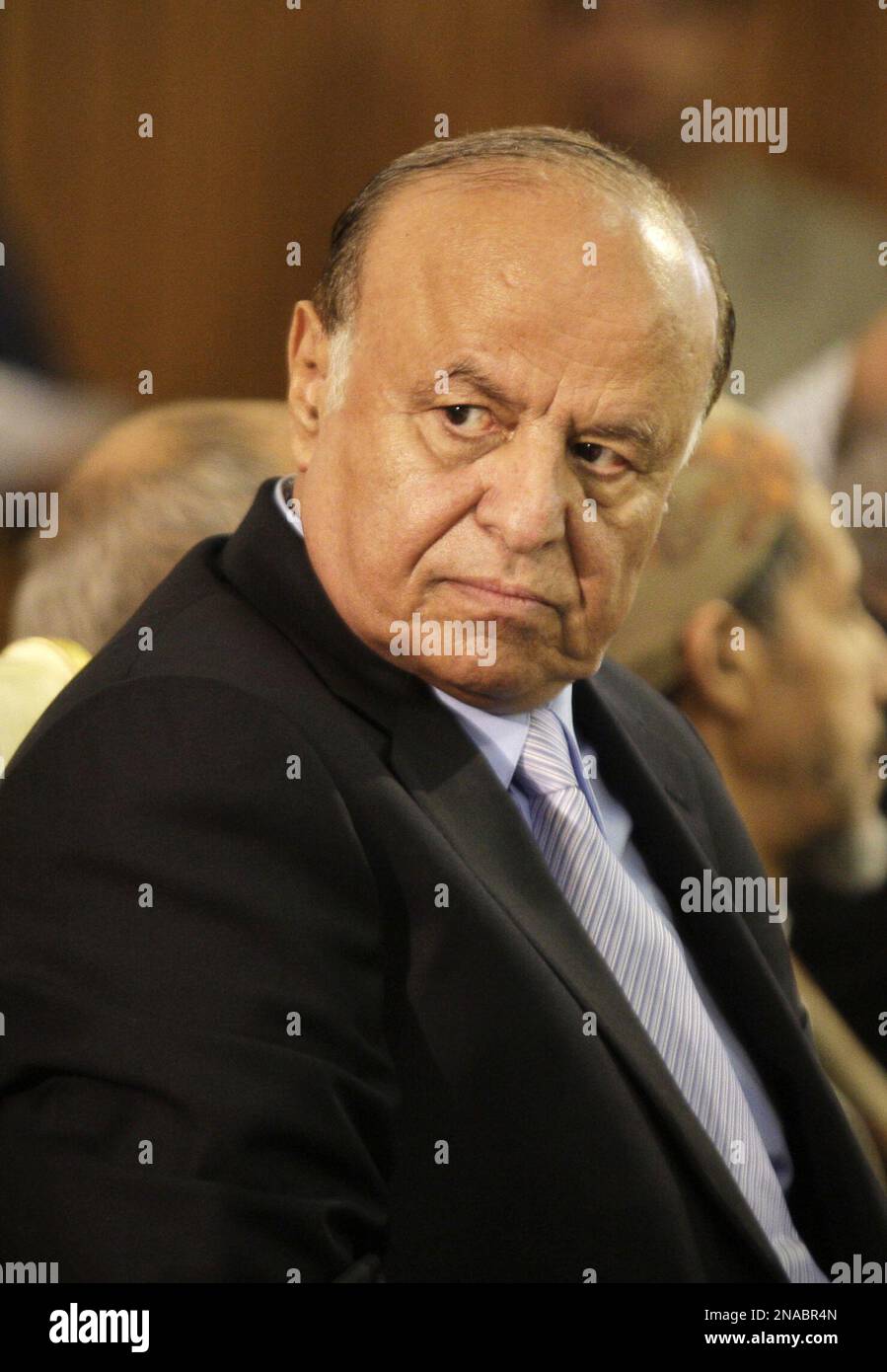 Yemen's Vice President Abed Rabbo Mansour Hadi attends an inauguration ...
