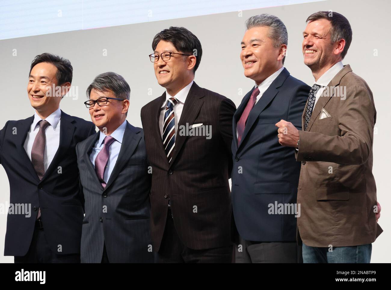 Tokyo, Japan. 13th Feb, 2023. Newly appointed executives of Japanese ...
