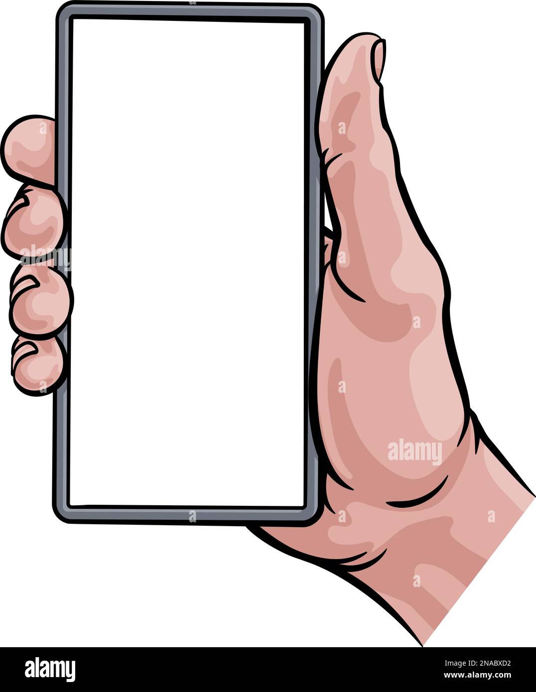 Phone Hand Comic Book Pop Art Cartoon Illustration Stock Vector Image ...