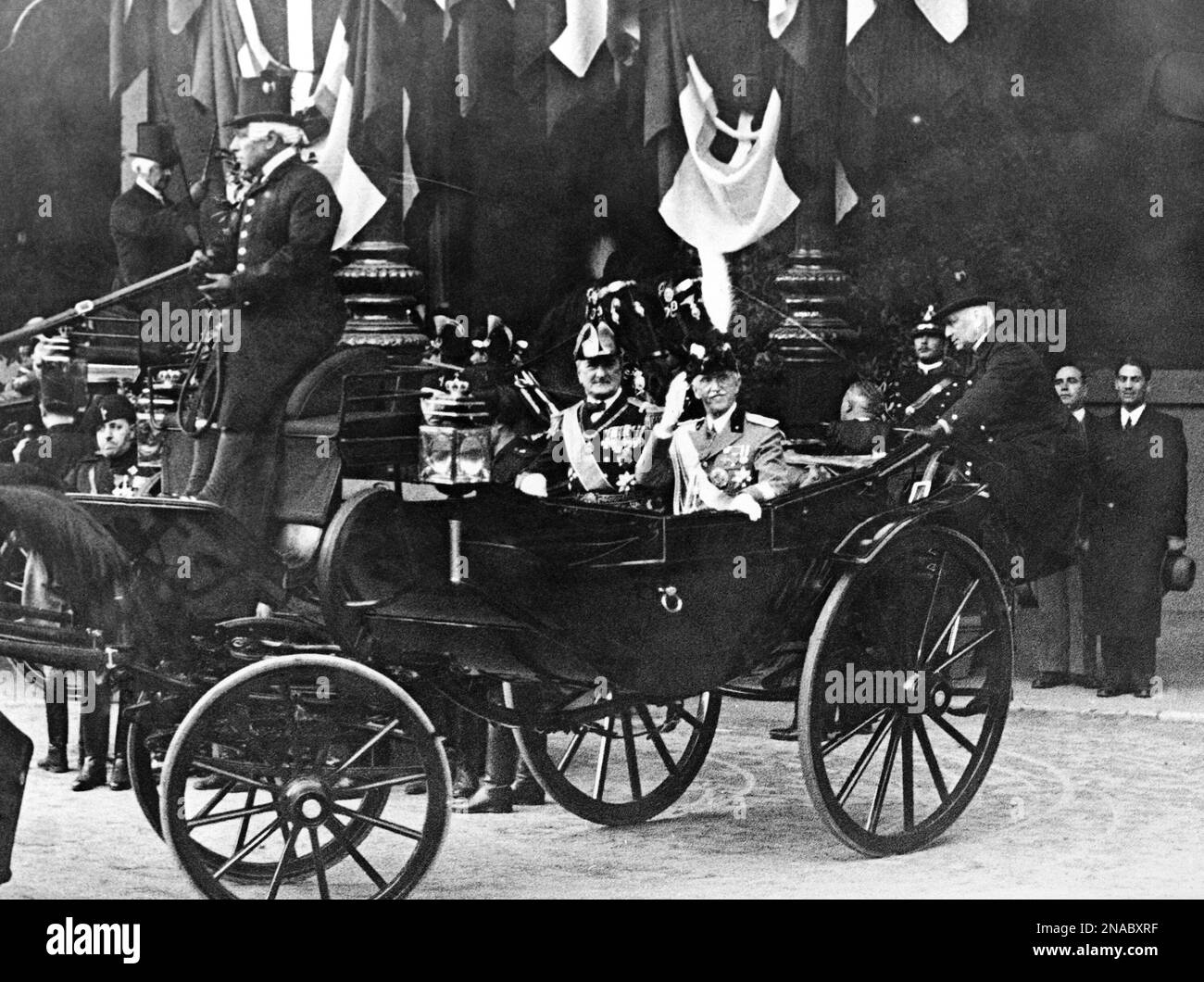 Admiral Miklos Horthy, Regent of Hungary, and his wife, were received ...