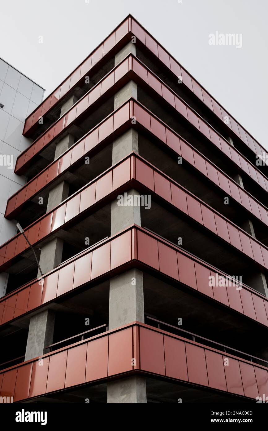 Parking lot garage. exterior facade parking Stock Photo - Alamy