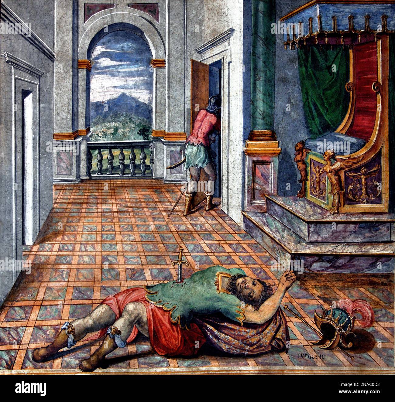 Ehud kills Egion King of the Moabites, Diocesan Museum of Sacred Art of ...