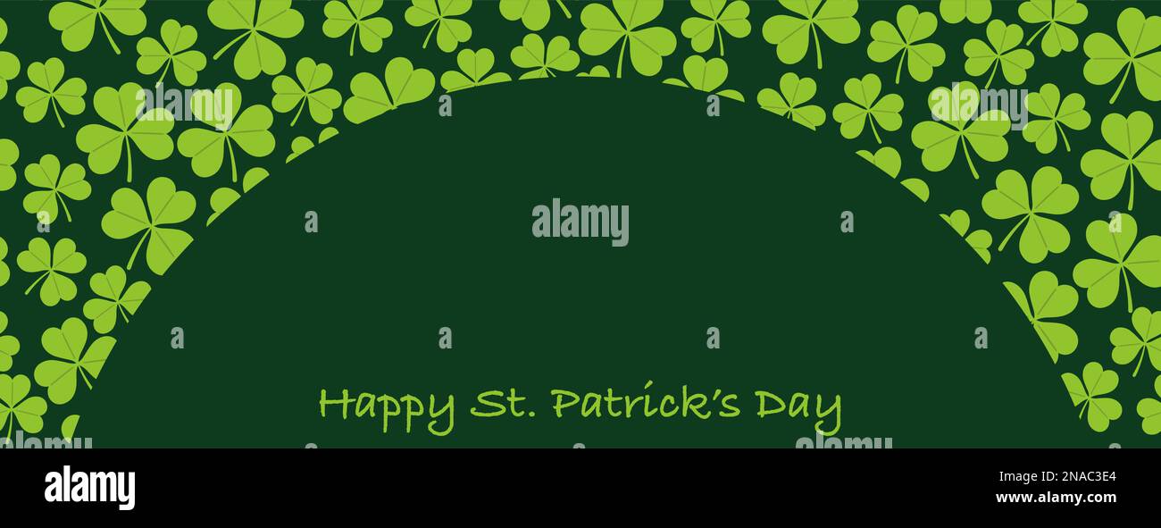 Vector Rectangle Clover Frame Illustration For St. Patrick’s Day ...