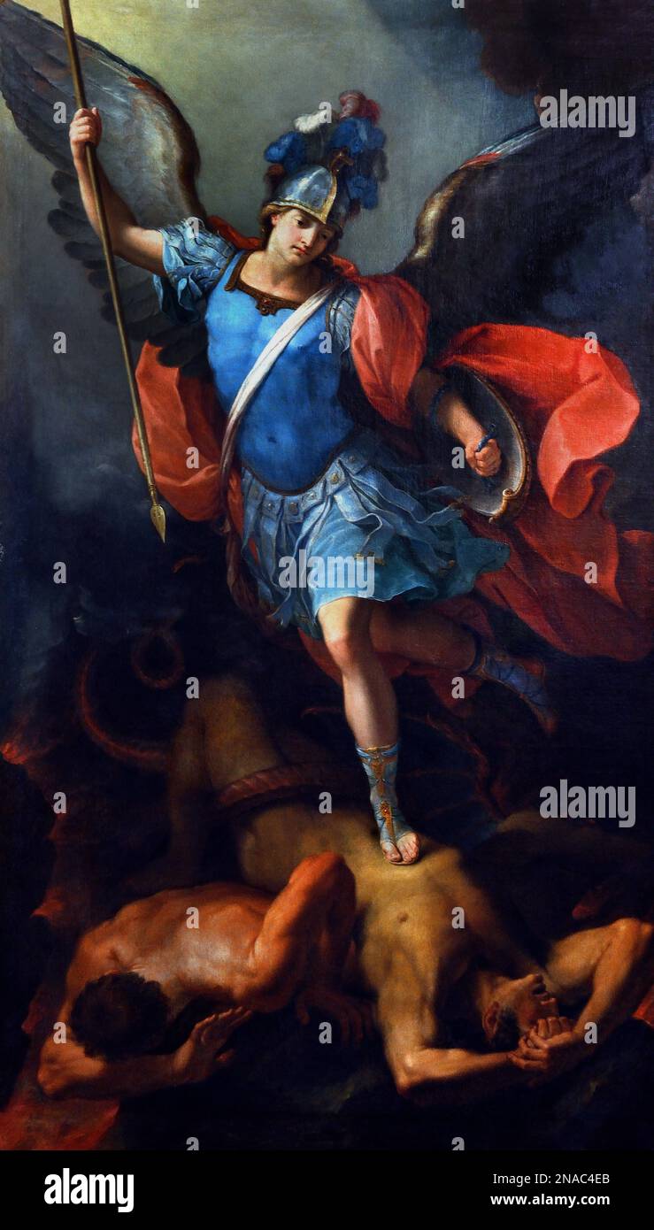 San michele arcangelo st michael the archangel 1733 by hi-res stock ...