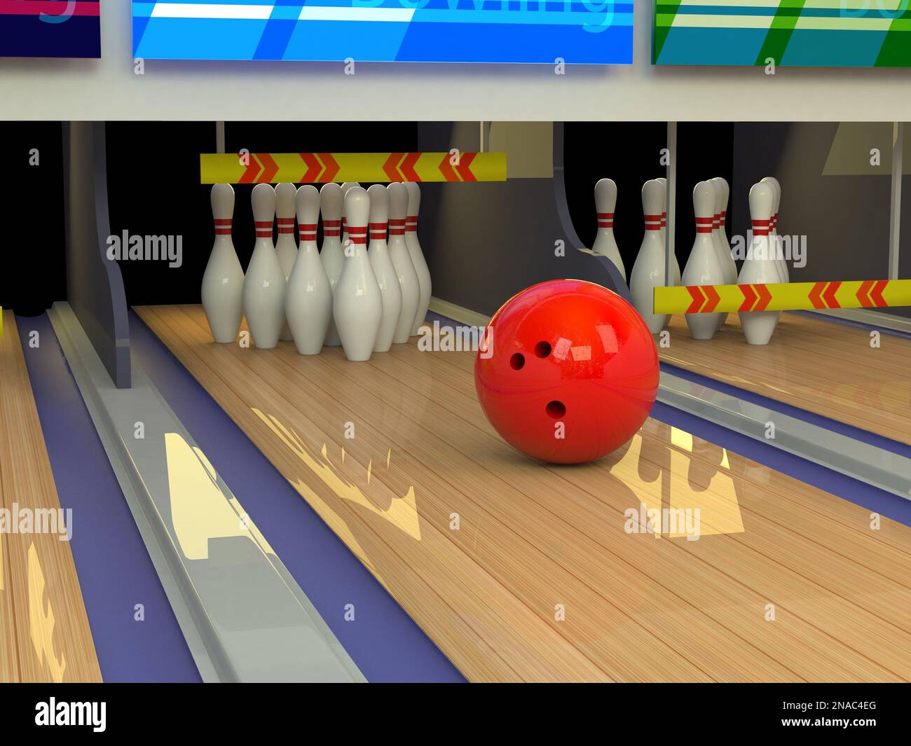 Bowling pins stands hi-res stock photography and images - Alamy
