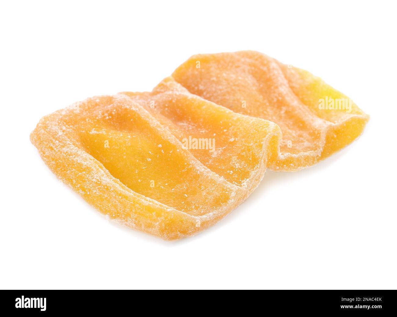 Sweet dried jackfruit slice isolated on white Stock Photo - Alamy