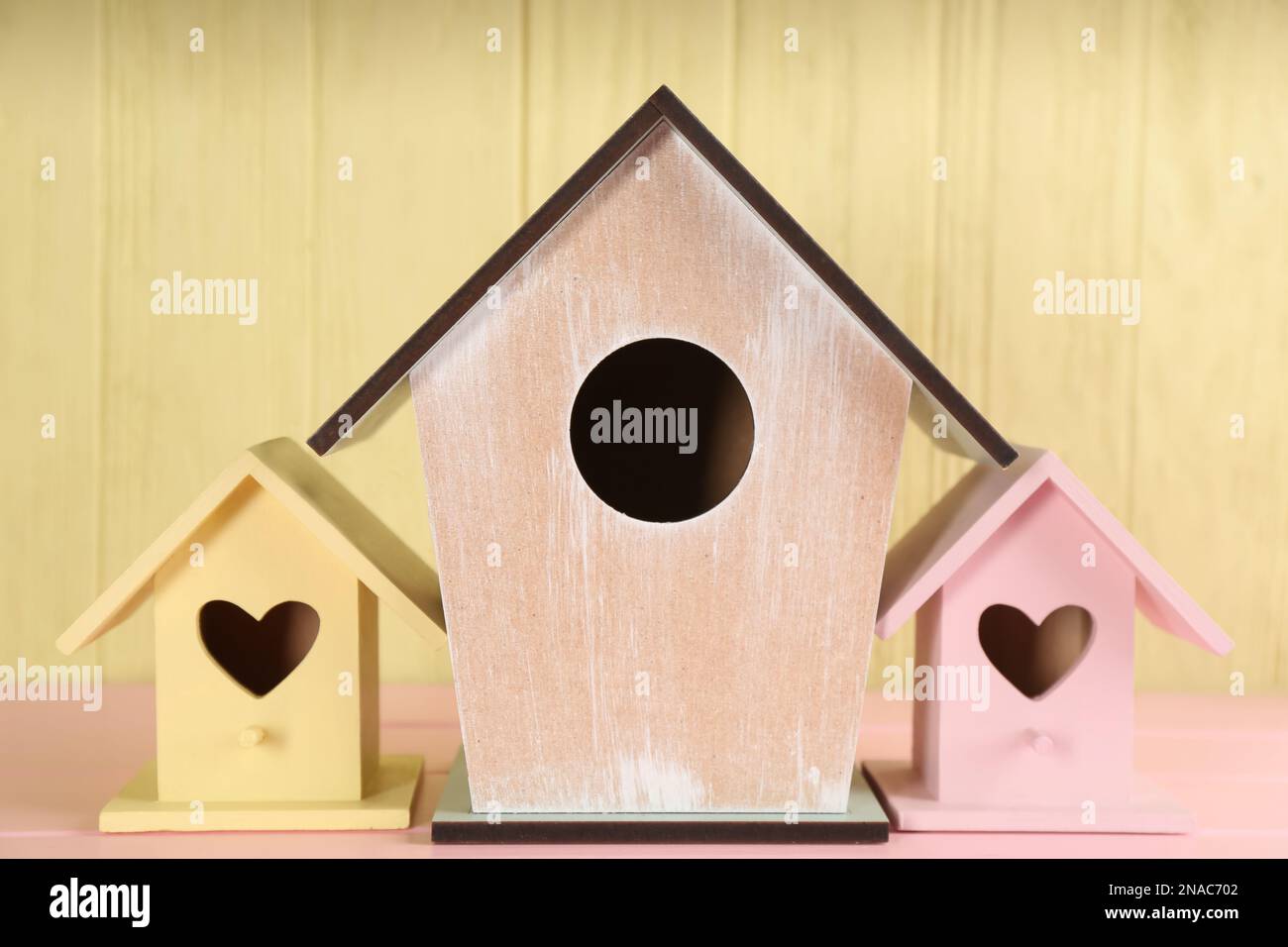 Beautiful wooden bird houses hi-res stock photography and images - Alamy