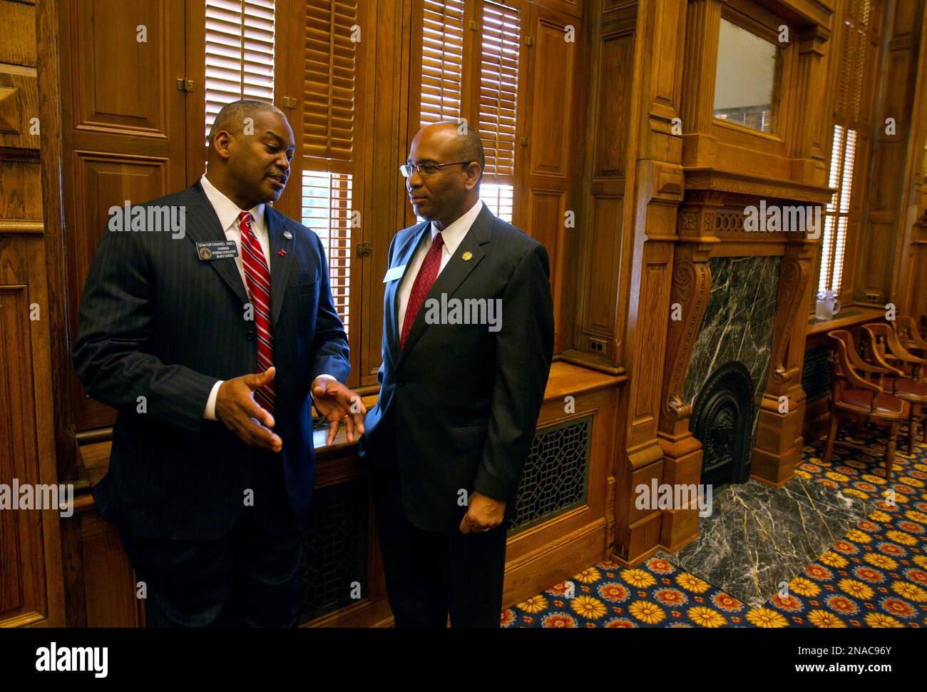 Sen. Emanuel Jones, D-Decatur, left, and Sen. Lester Jackson, D ...