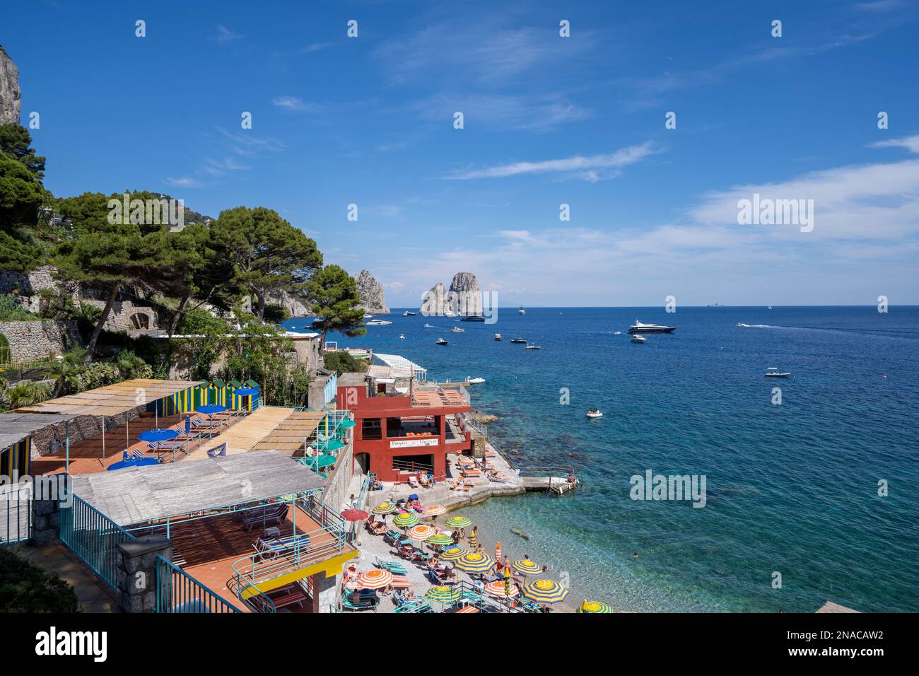 Marina Piccola, beach, Capri, Italy Stock Photo - Alamy