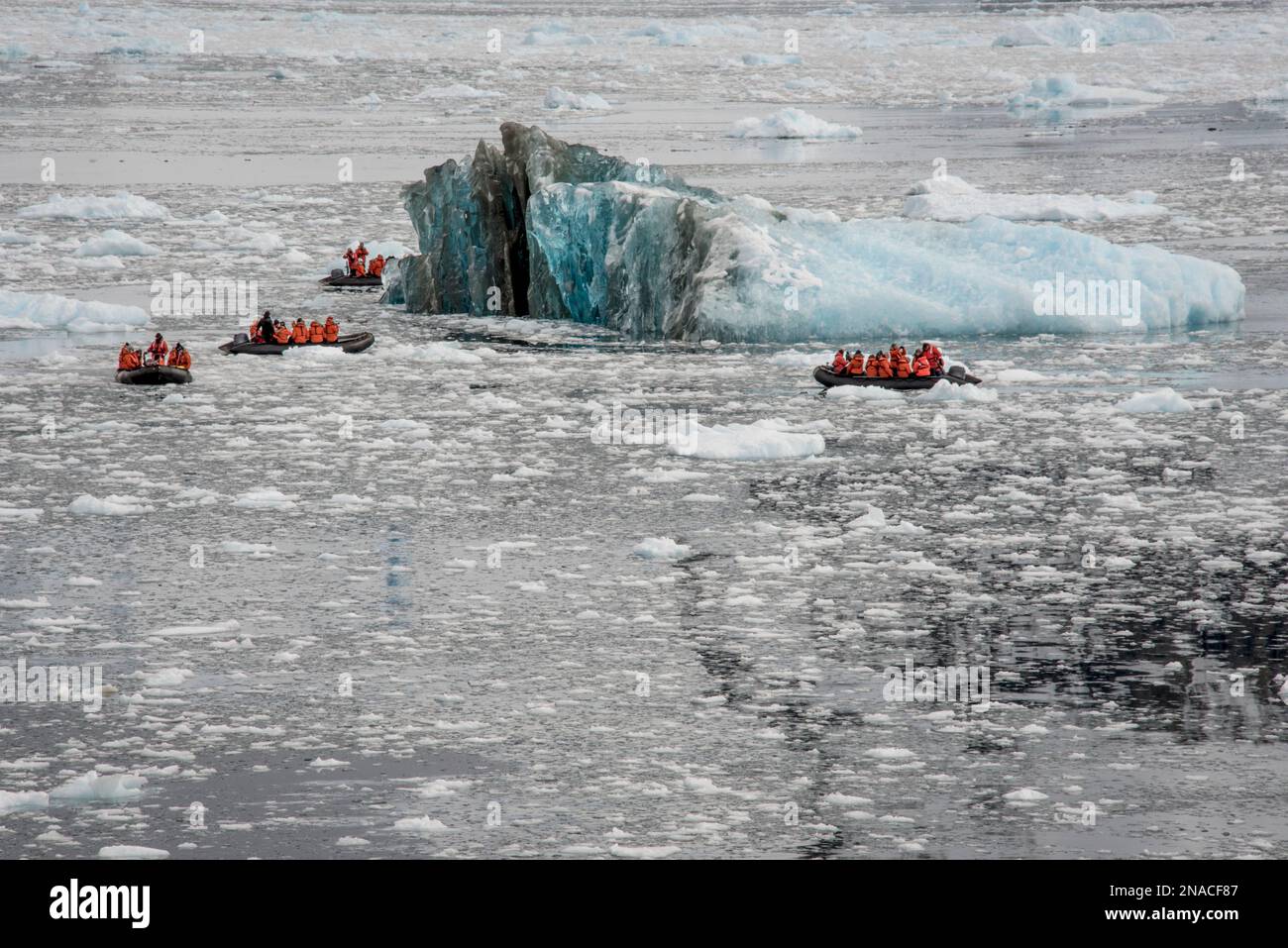 Visitors to Antarctica's Cierva Cove, part of Graham Land on the ...