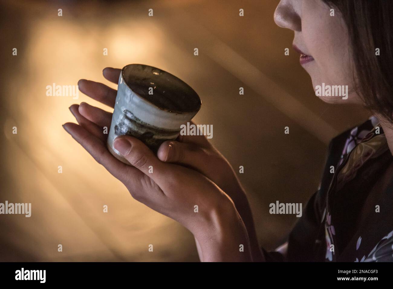 Traditional tea ceremony in Japan’s Iya Valley on the island of Shikoku ...