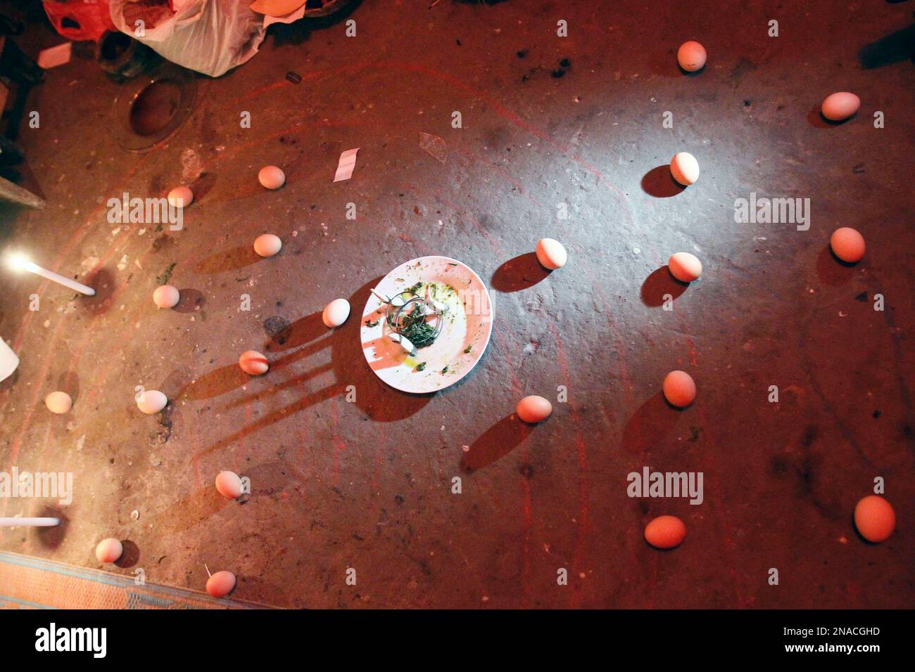 A plate with panther fangs is displayed at the shrine of Maitre Azaelis ...