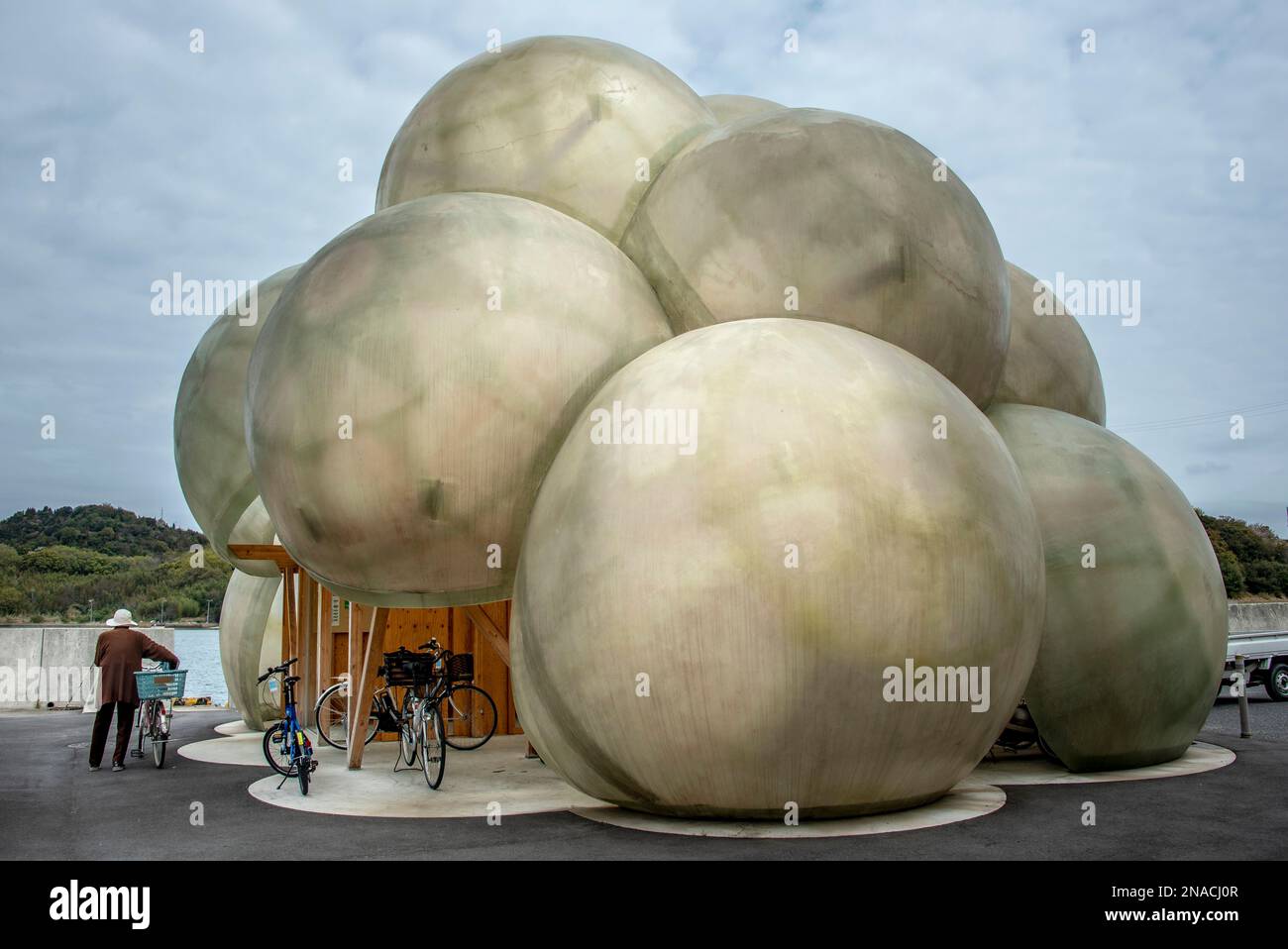 Art installation on Naoshima, an island in the Seto Inland Sea that is ...