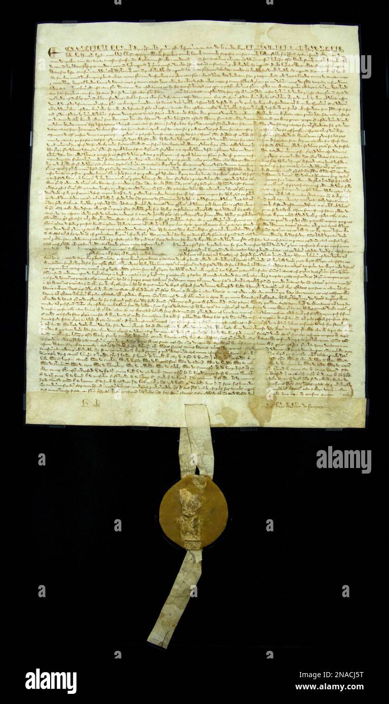 The original 1297 Magna Carta sits in its new state-of-the-art ...