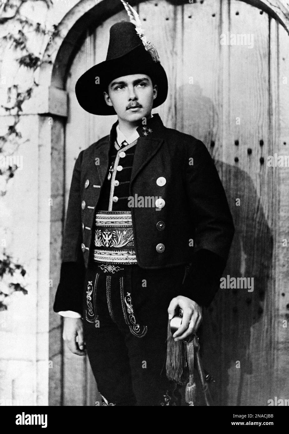 Archduke Otto von Habsburg in his uniform of a captain of the Tyrolean ...