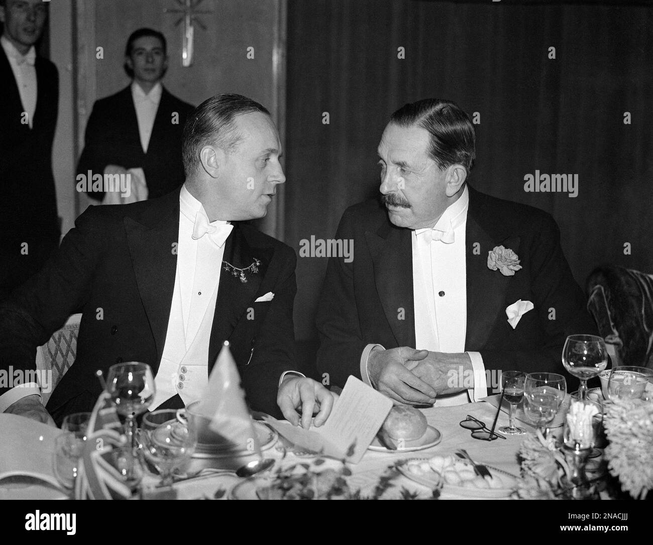 A dinner of welcome to Joachim Von Ribbentrop, new German Ambassador ...