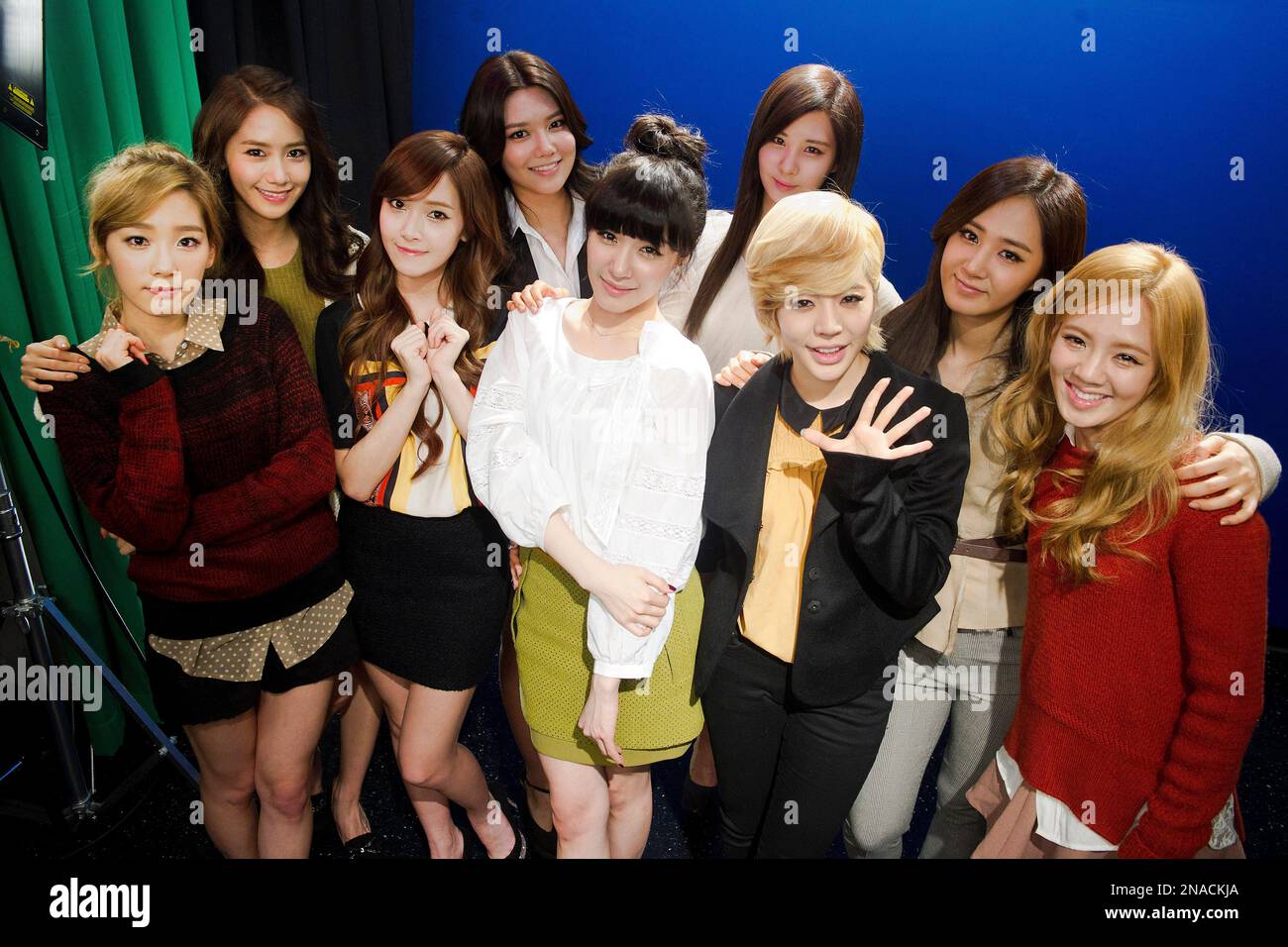 Girls' Generation members, left to right, Taeyeon, Yoona, Jessica ...