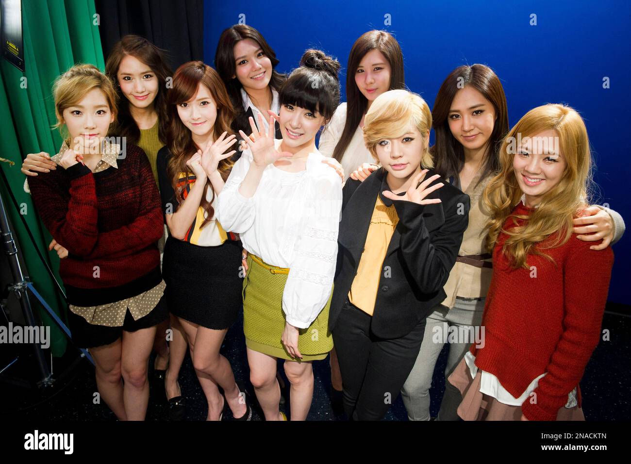 Girls' Generation members, left to right, Taeyeon, Yoona, Jessica ...