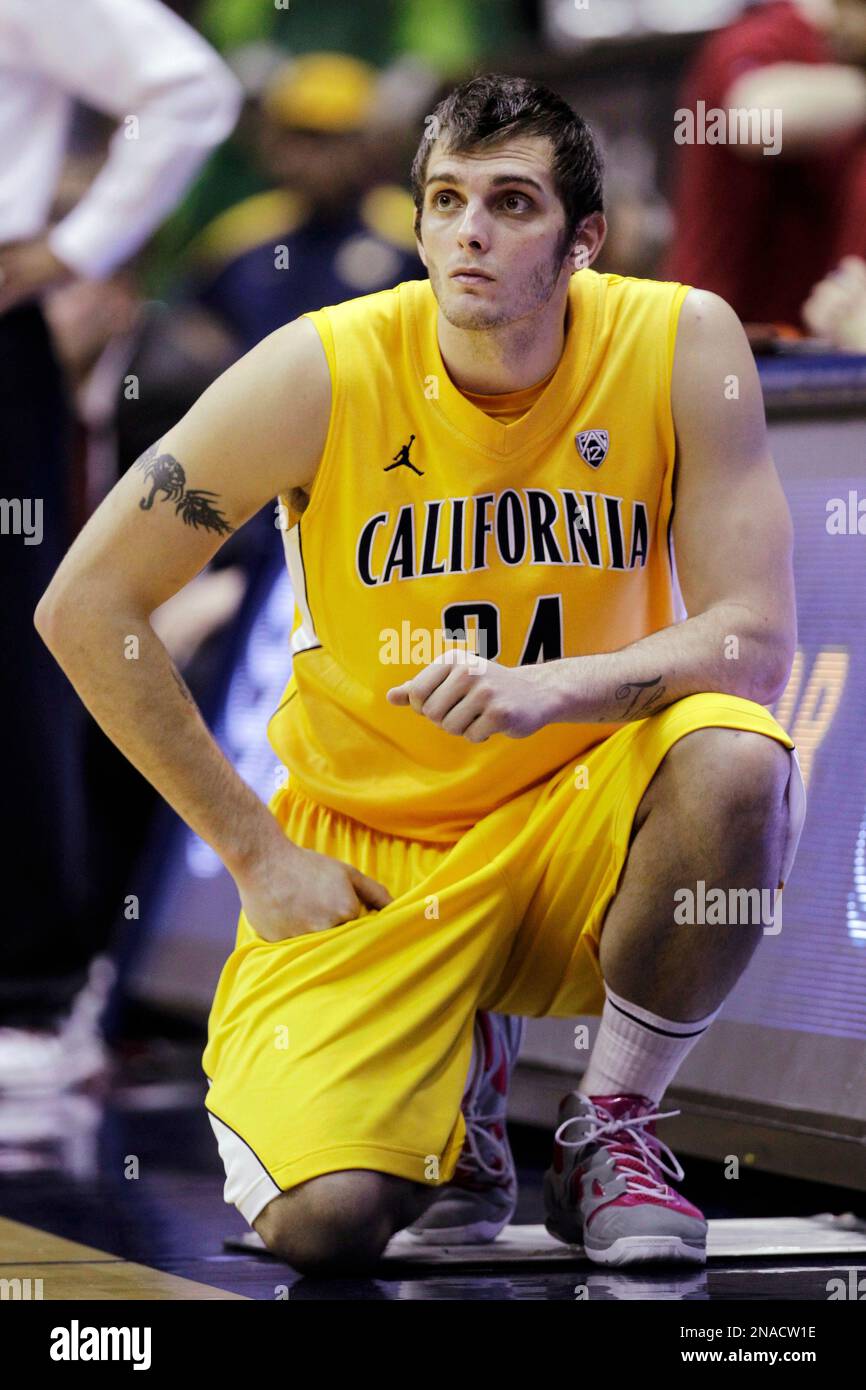 In this Sunday, Jan. 29, 2012, photo, California forward Robert Thurman ...