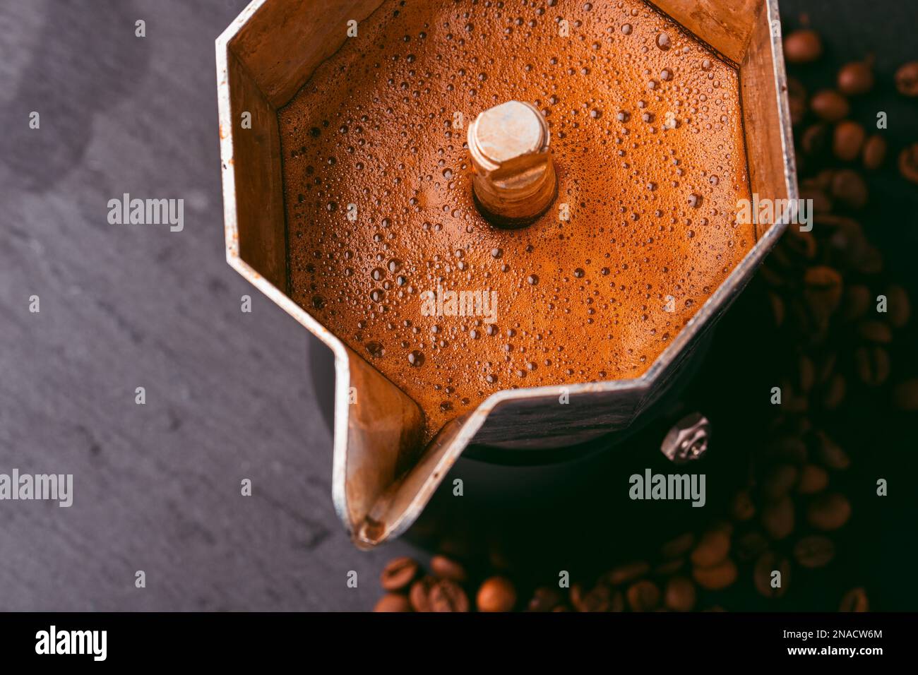 Geyser coffee maker for aromatic brewed coffee Stock Photo - Alamy