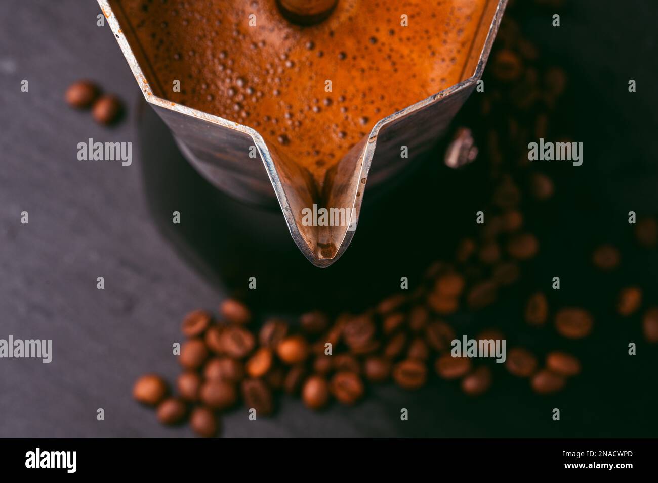 Geyser coffee maker for aromatic brewed coffee Stock Photo - Alamy