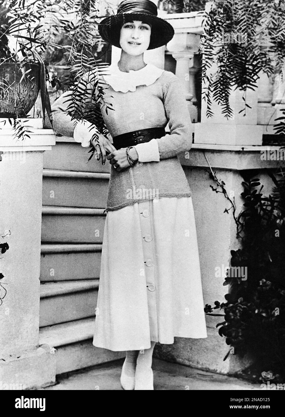 Mrs. Ernest Simpson at Coronado, California in 1927, just before her ...
