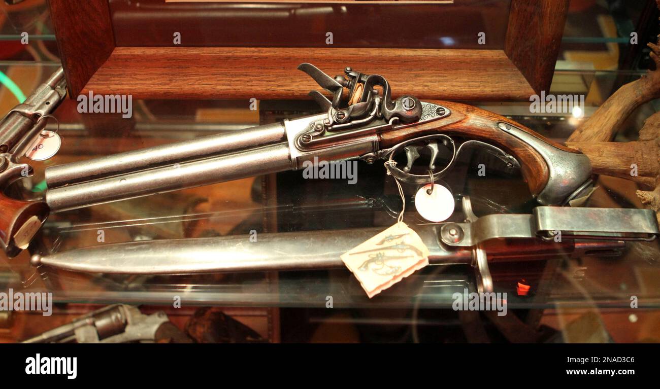 In this photo taken Thursday, Jan. 26, 2012, a Replica Double Barrel ...