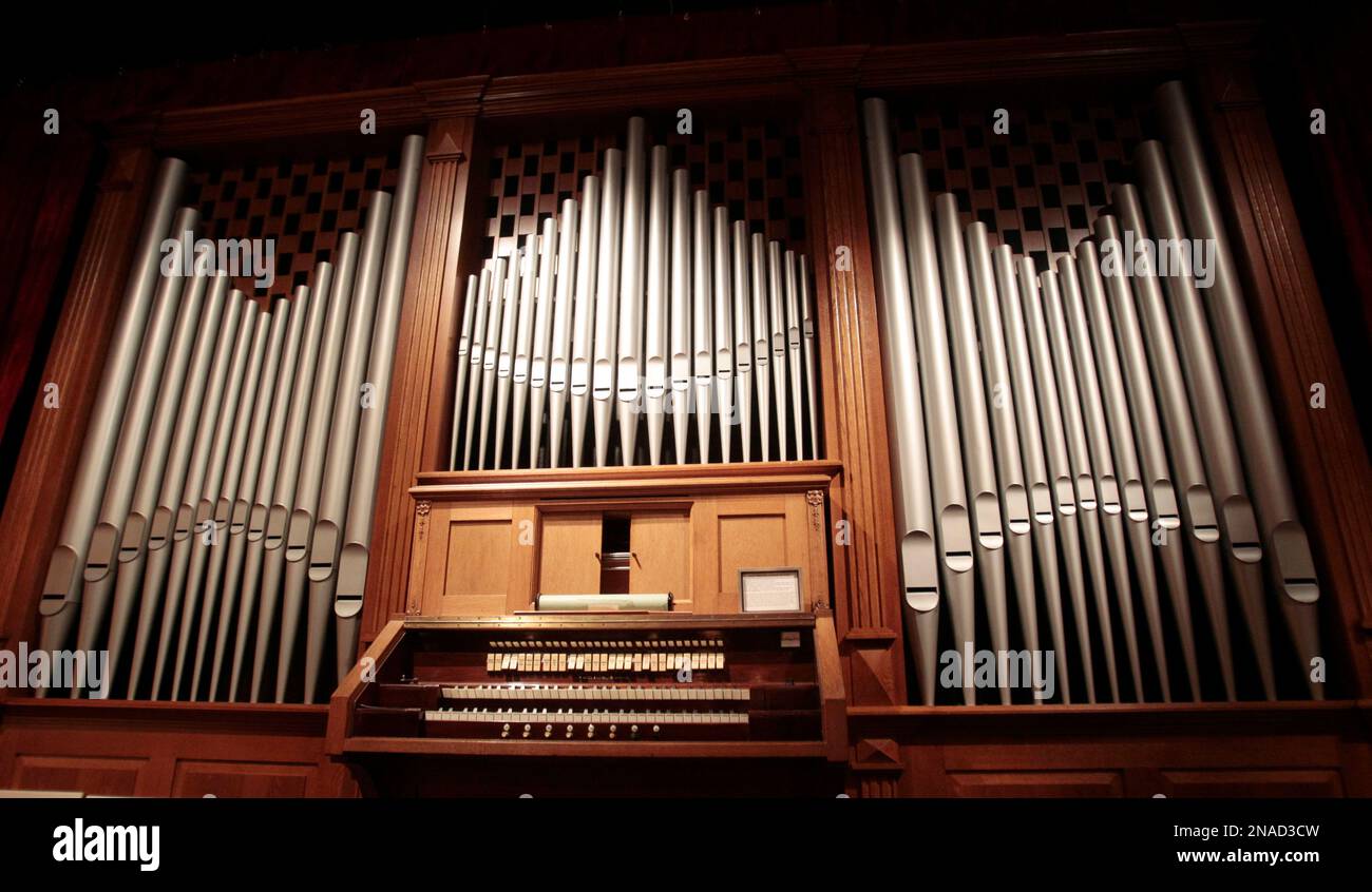 In this photo taken Thursday, Jan. 26, 2012, a 1920 Welte Philharmonic ...