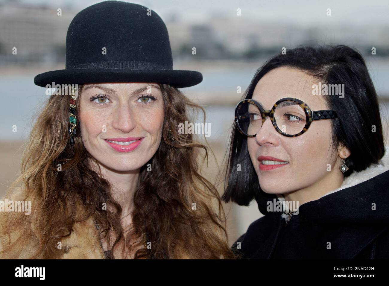French duo singer Brigitte poses at the 46th MIDEM (International ...