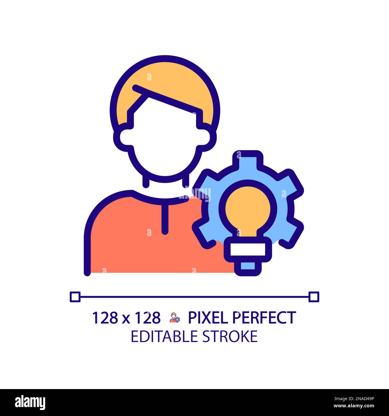 Creator pixel perfect RGB color icon Stock Vector Image & Art - Alamy