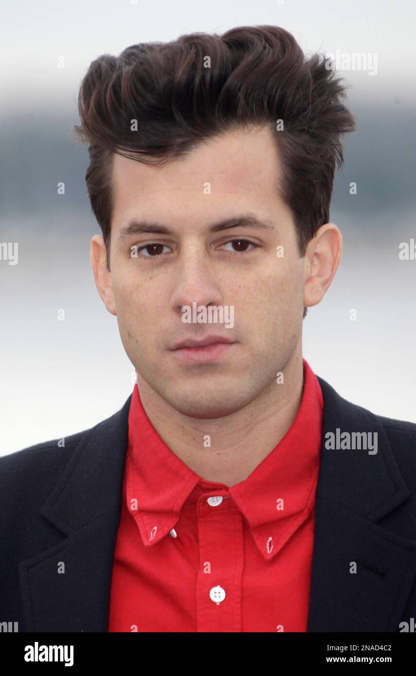 British music producer and artist Mark Ronson poses at the 46th MIDEM ...