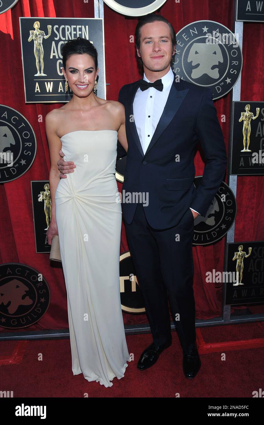 Armie Hammer and Elizabeth Chambers arrive at the 18th Annual Screen ...