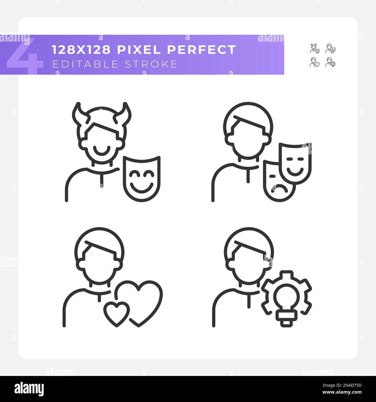 Trait theory Stock Vector Images - Alamy