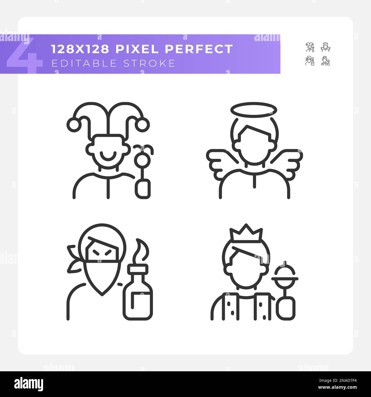 Literature archetypes pixel perfect linear icons set Stock Vector Image ... Literature archetypes pixel perfect linear icons set Stock Vector Image ...