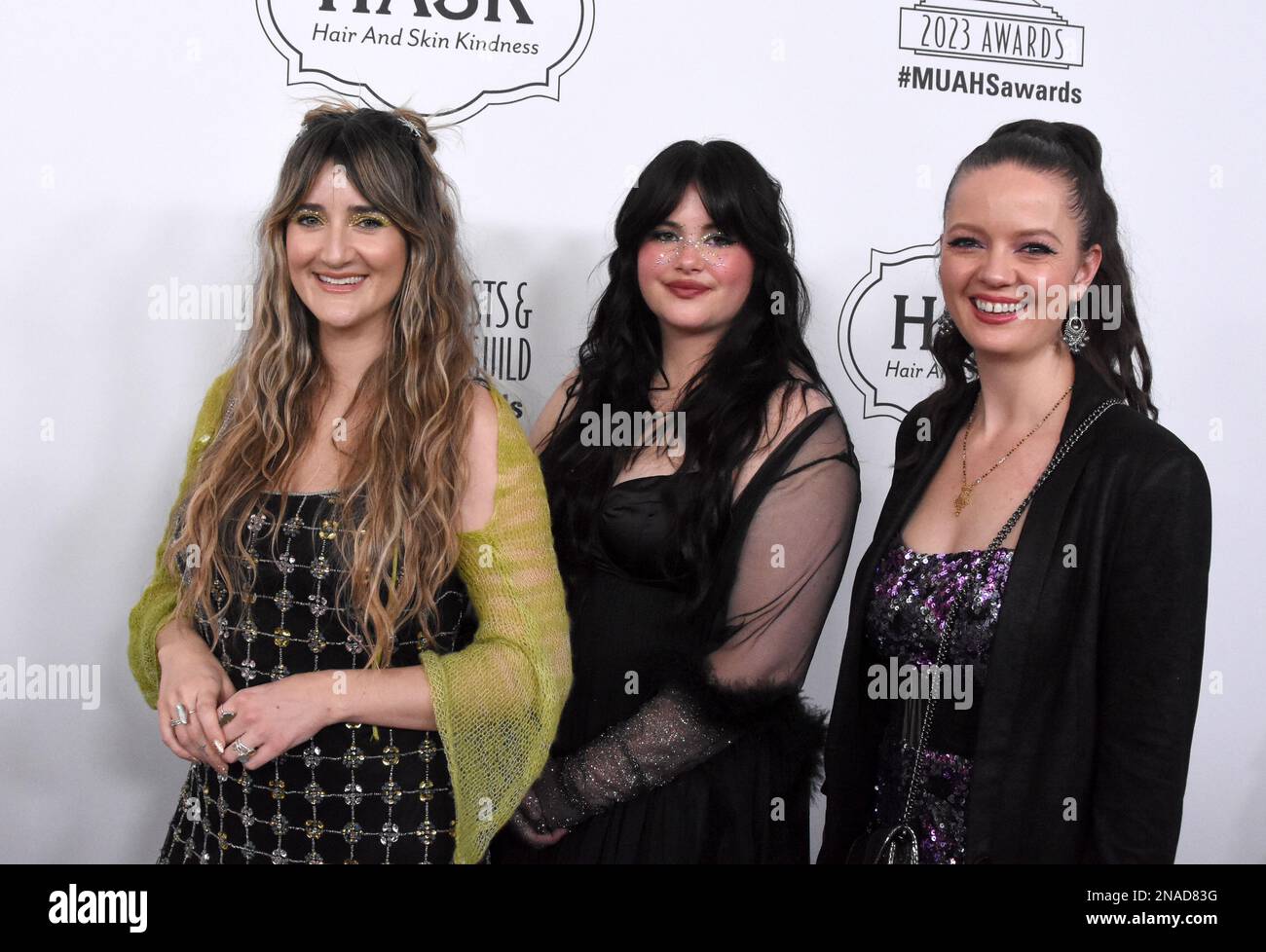Beverly Hills, California, USA 11th February 2023 (L-R) Make-up Artists ...
