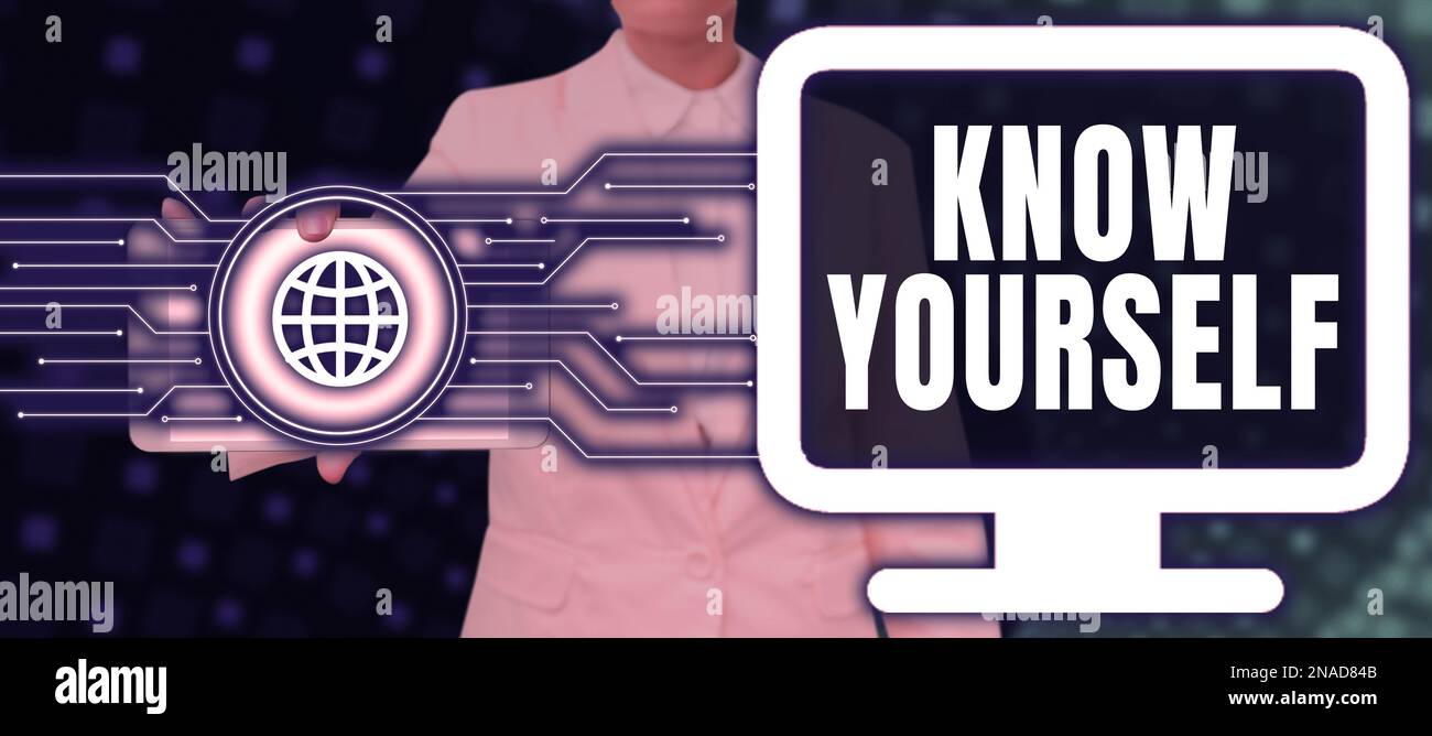 Inspiration showing sign Know Yourself, Word Written on Find You ...