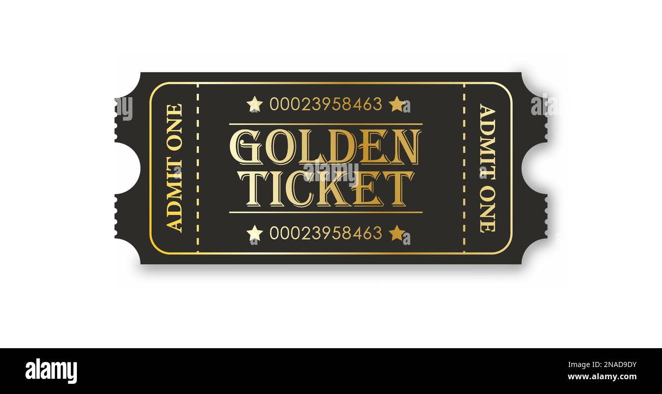 Golden Ticket Vector