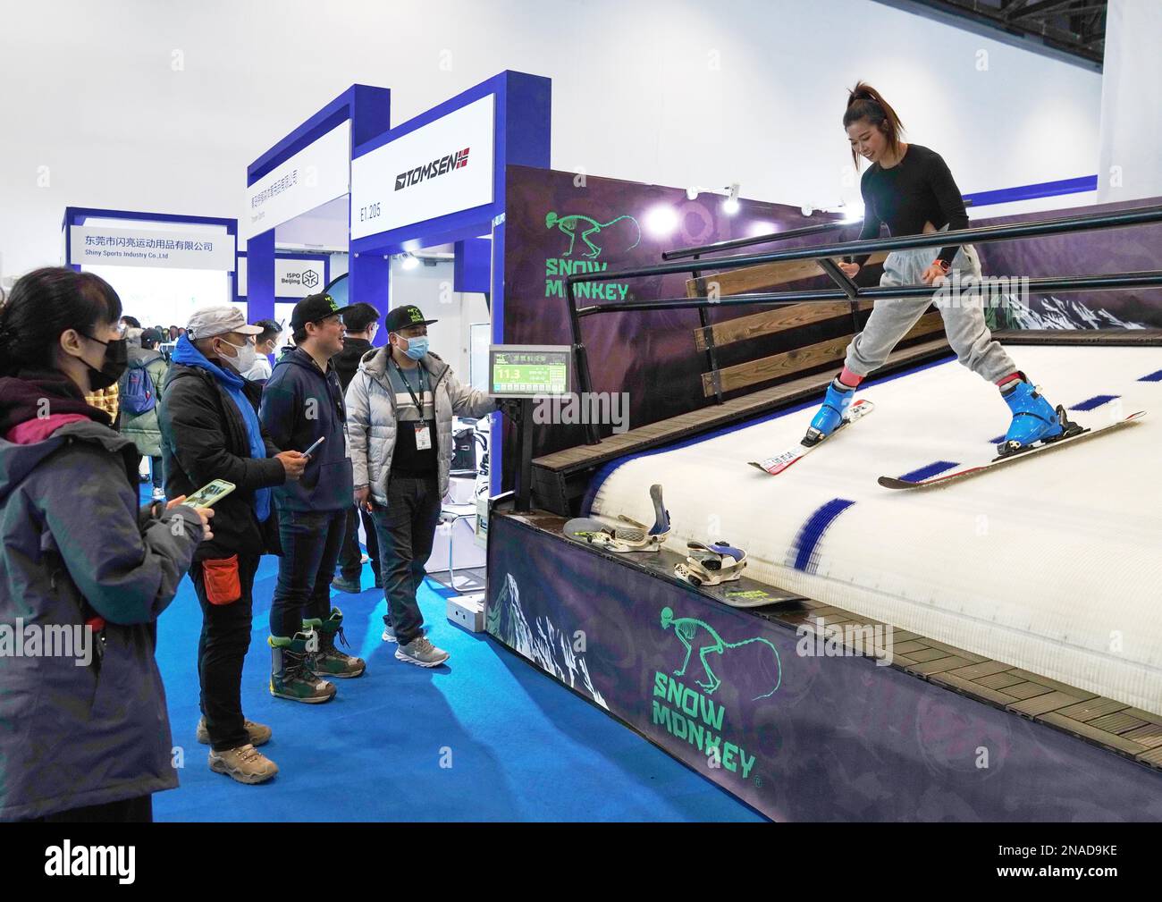 People visit the ISPO Beijing 2023 in Beijing, China, 10 February, 2023 ...