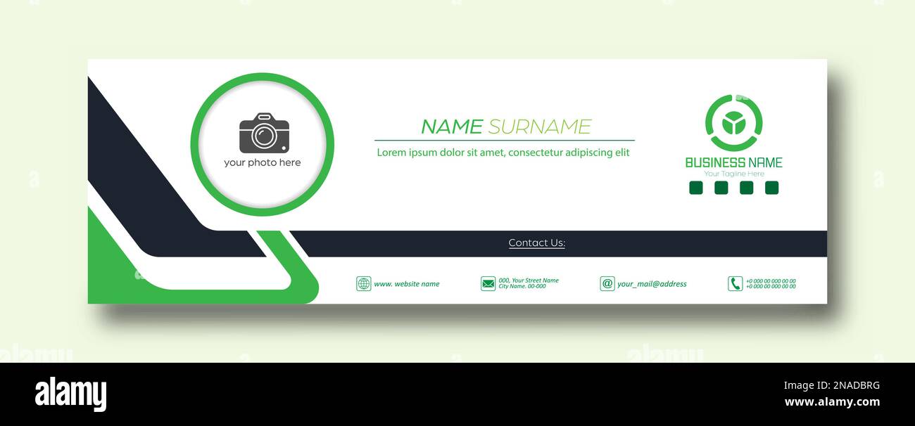 Email signature layout hi-res stock photography and images - Alamy
