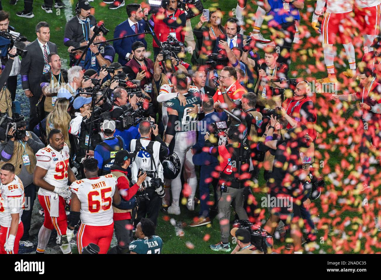 Kansas City Chiefs quarterback Patrick Mahomes (15) with Philadelphia ...