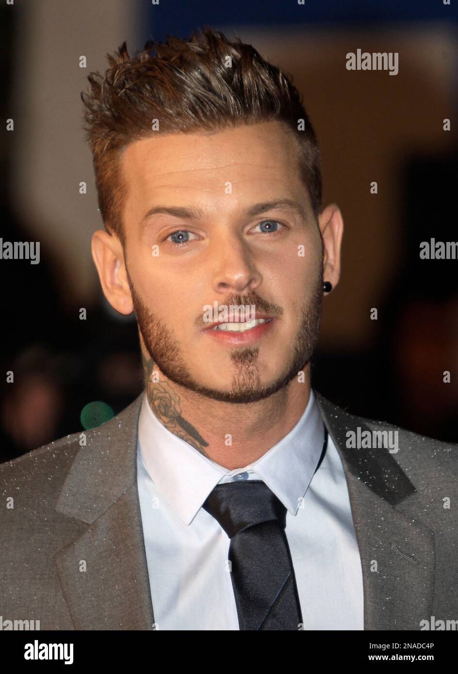 French singer M. Pokora arrives at the Cannes festival palace, to take ...